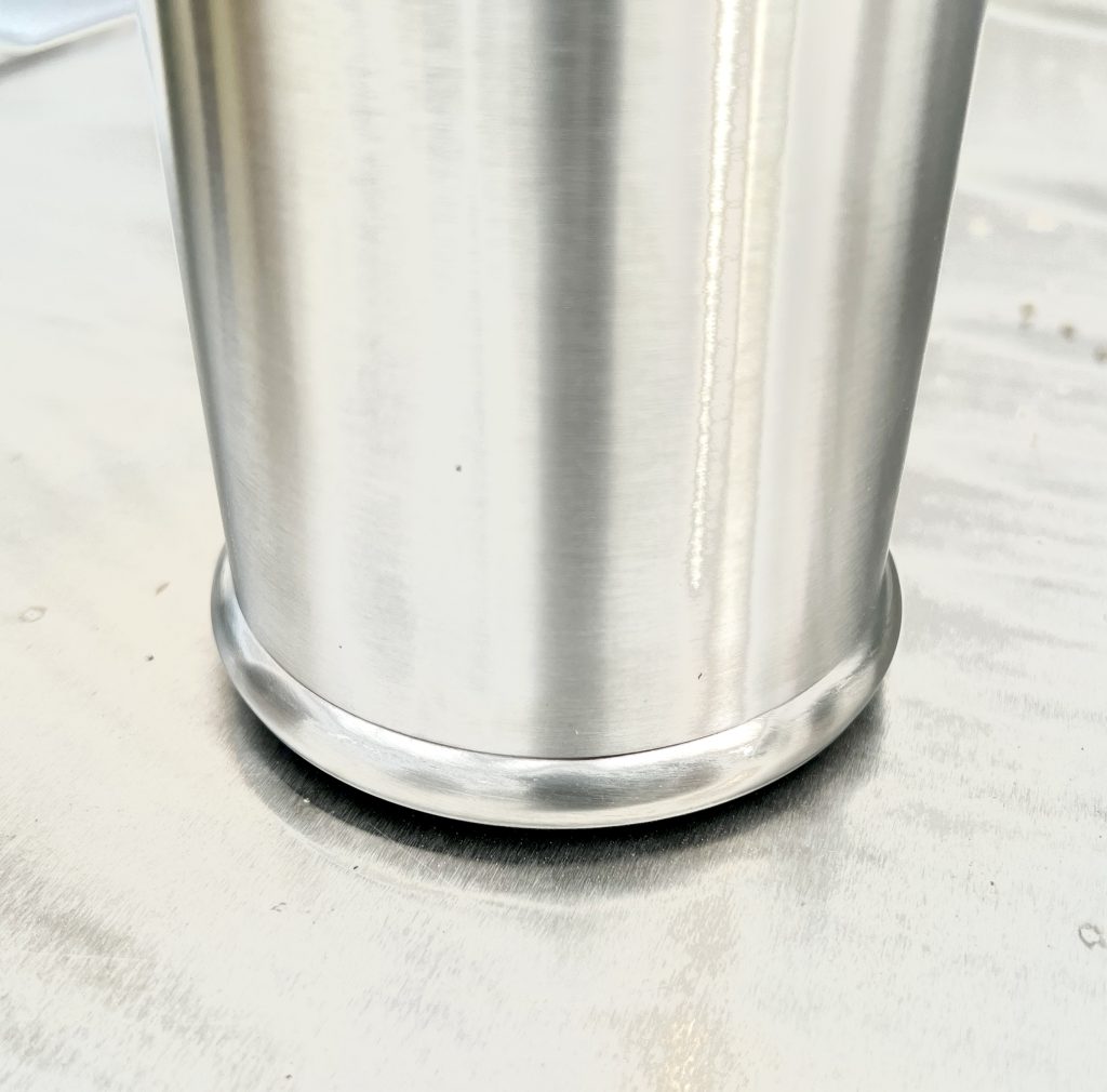 LEO Stainless Steel Leg, 2 3/8" Round, Single Leg, 1/2" adjustable foot ...